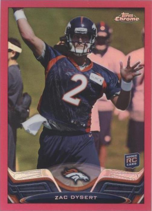 2013 Topps Chrome - Zac Dysert #5 BCA Pink Refractor /399 (RC) for sale ...