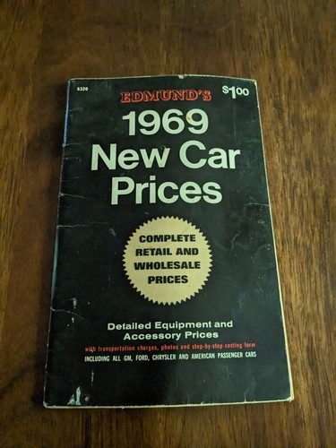 Vintage Automobile Catalog Edmonds 1969 New Car Prices RS8 | eBay