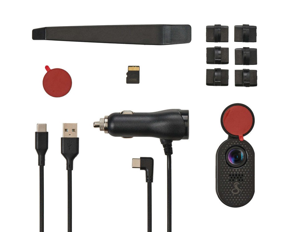 Cobra SC 120 QHD Front Camera 1440P Discreet Dash Cam 16GB SD Card WIFI ...