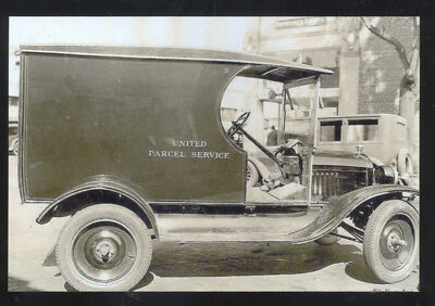 REAL PHOTO UNITED PARCEL SURVICE UPS DELIVERY TRUCK POSTCARD COPY | eBay