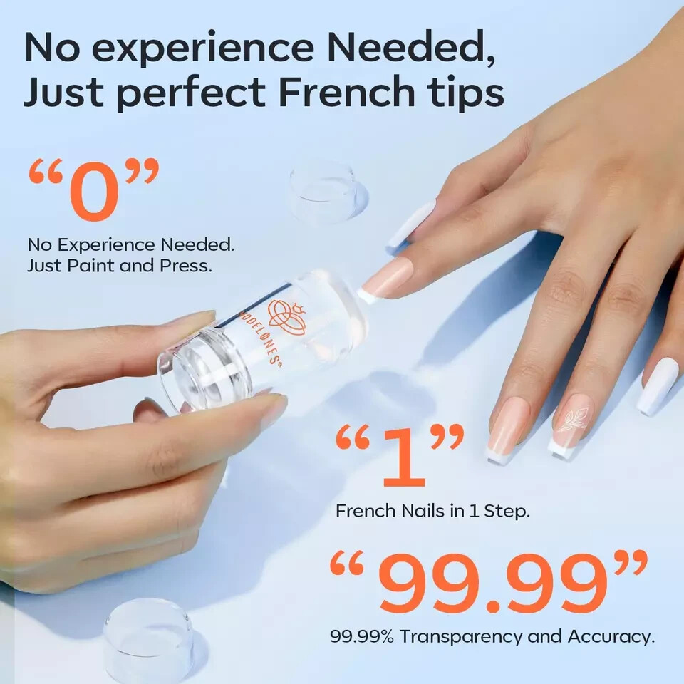 French Tip Tool- 6Pcs Nail Stamp French Manicure Kit French Nail Tool ...