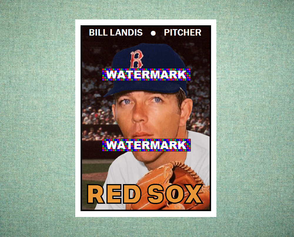 Bill Landis Boston Red Sox 1967 Style Custom Baseball Art Card | eBay
