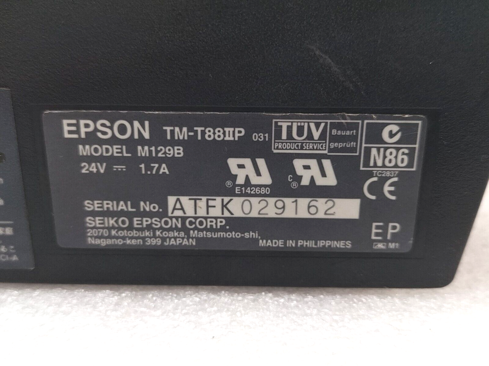 EPSON TM-T88IIP POS THERMAL RECEIPT PRINTER M129B | eBay