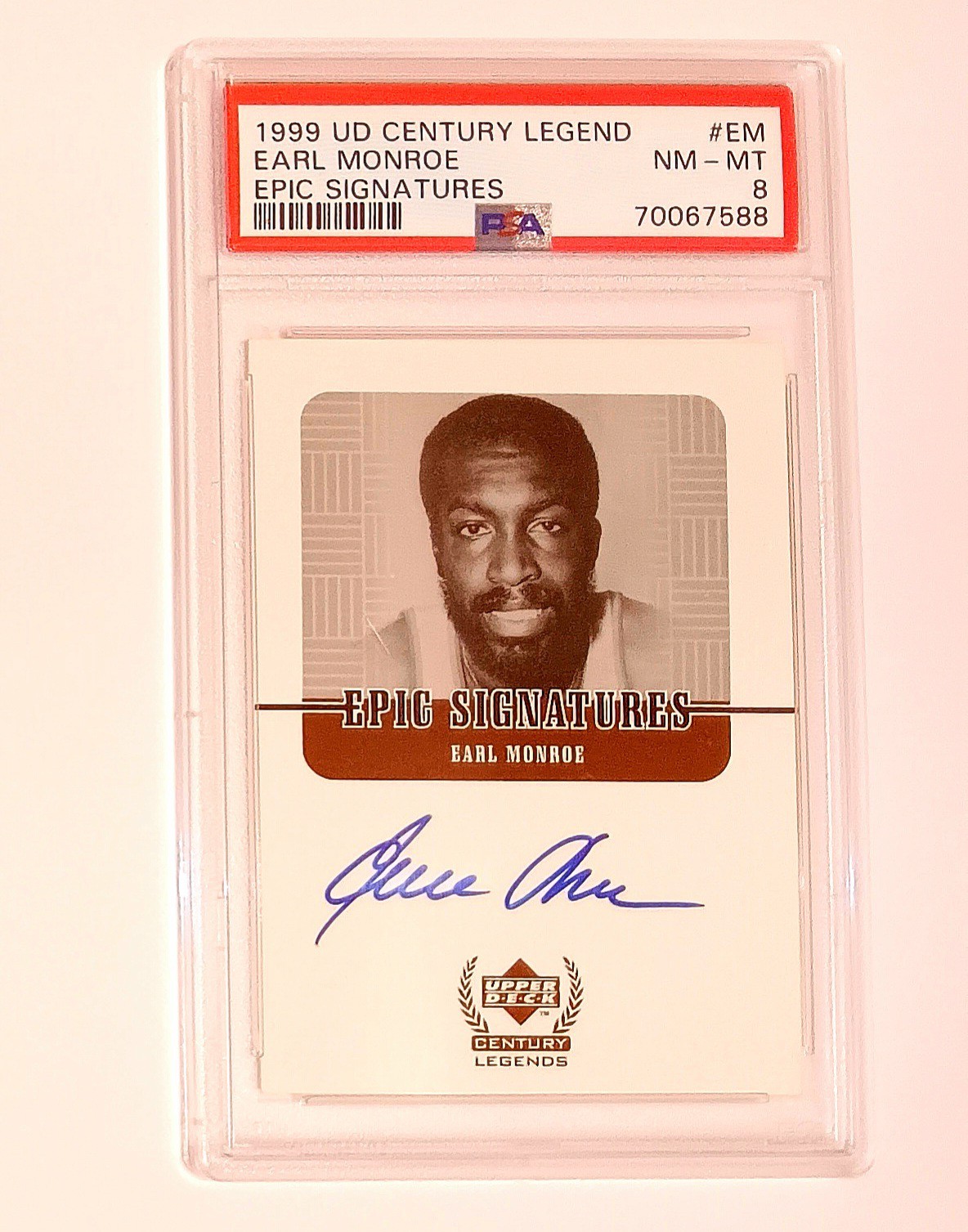 1998-99 Upper Deck Century Legends - Epic Signatures Earl Monroe #EM ...