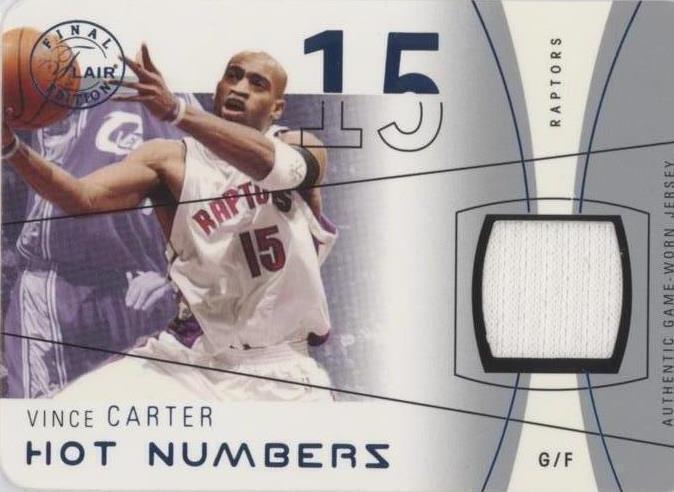 2003-04 Flair Final Edition - Hot Numbers Jerseys Vince Carter #HN-VC ...