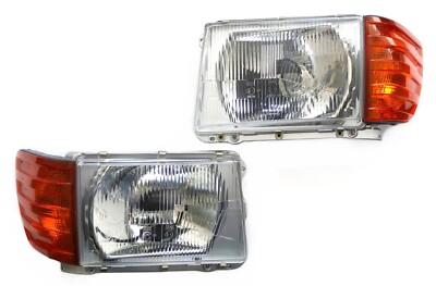 Mercedes-Benz W107 R107 C107 Euro Headlight Set, Pair L+R | 107 W ...
