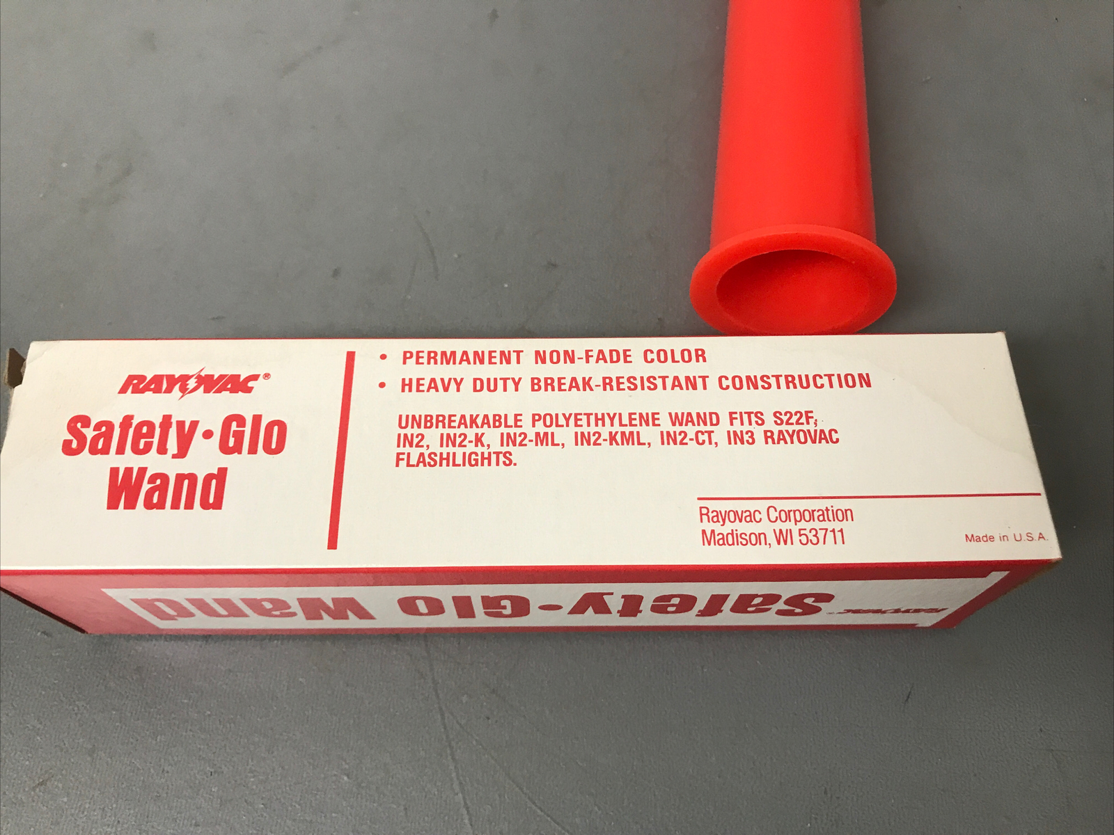 NOS Rayovac Safety-Glo 8-Inch Polyethylene Glow Wand No. W8 IN2/IN3 ...