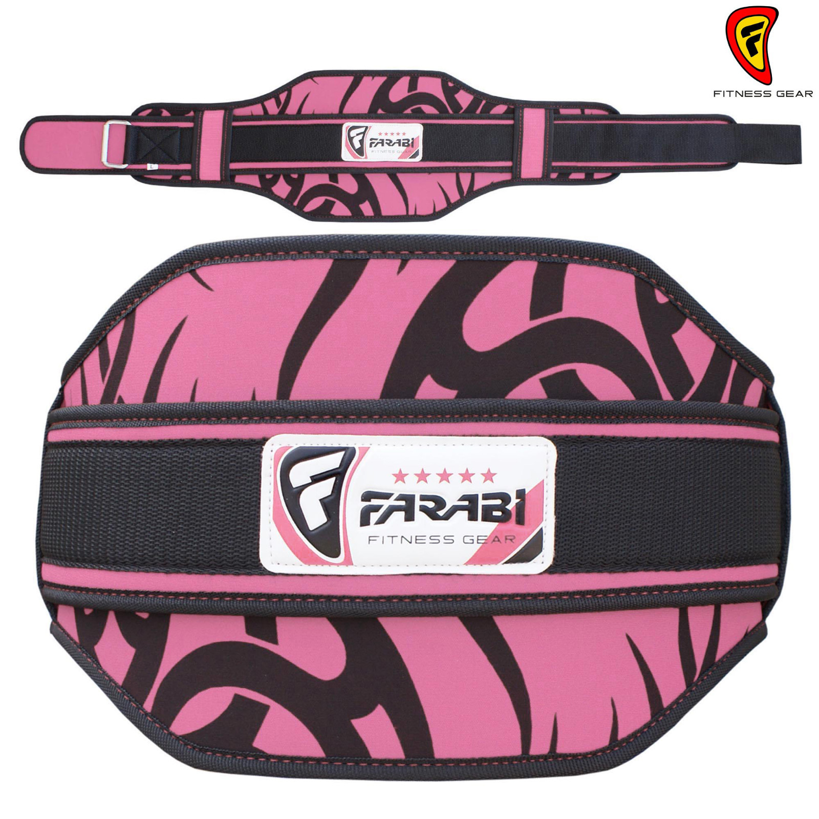 Weight Lifting Belt Fitness Training Back Support Strap Power Pink ...