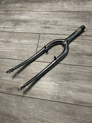 Vintage Chrome Steel Forks For 24” Wheel 1” Threaded Steertube 5 1/2 In ...