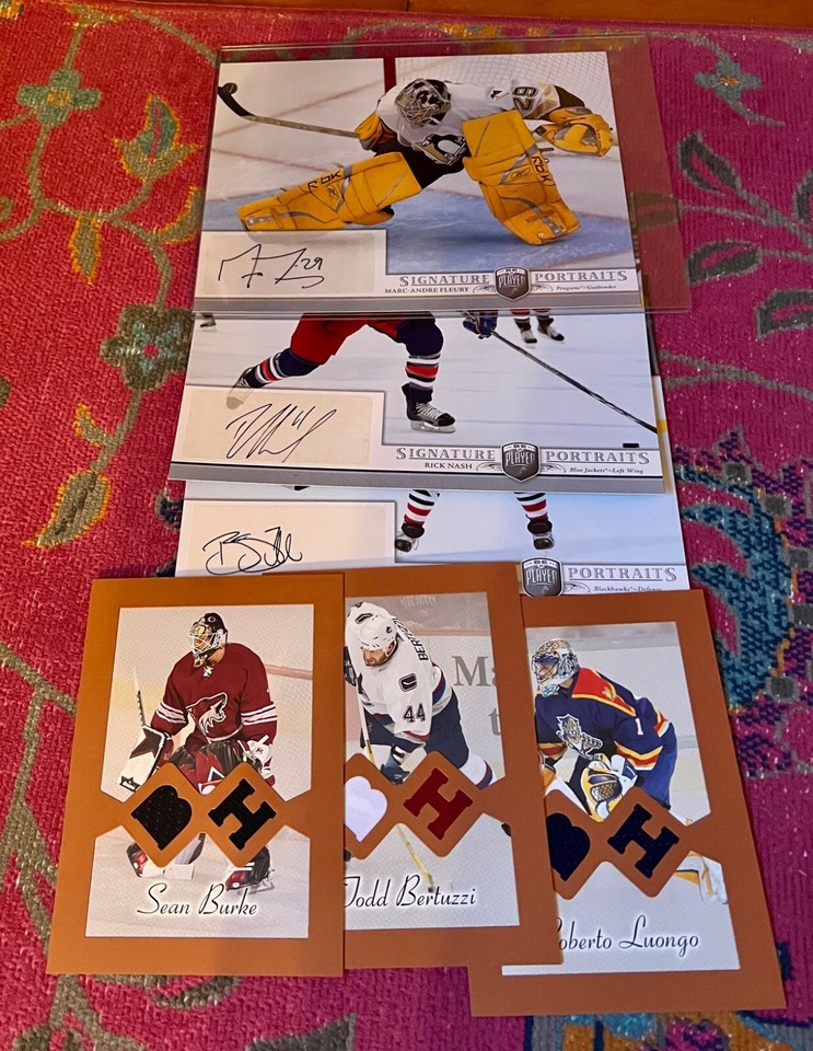 NHL HOCKEY STORAGE ROOM CLEAR OUT AUTO JERSEY SEALED BOX SETS MINI ...