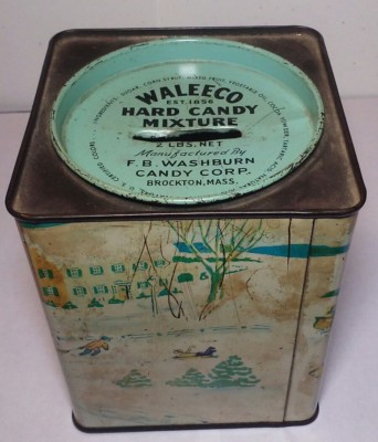Vintage Waleeco Hard Candy Mixture Tin 2 Lb Size | eBay