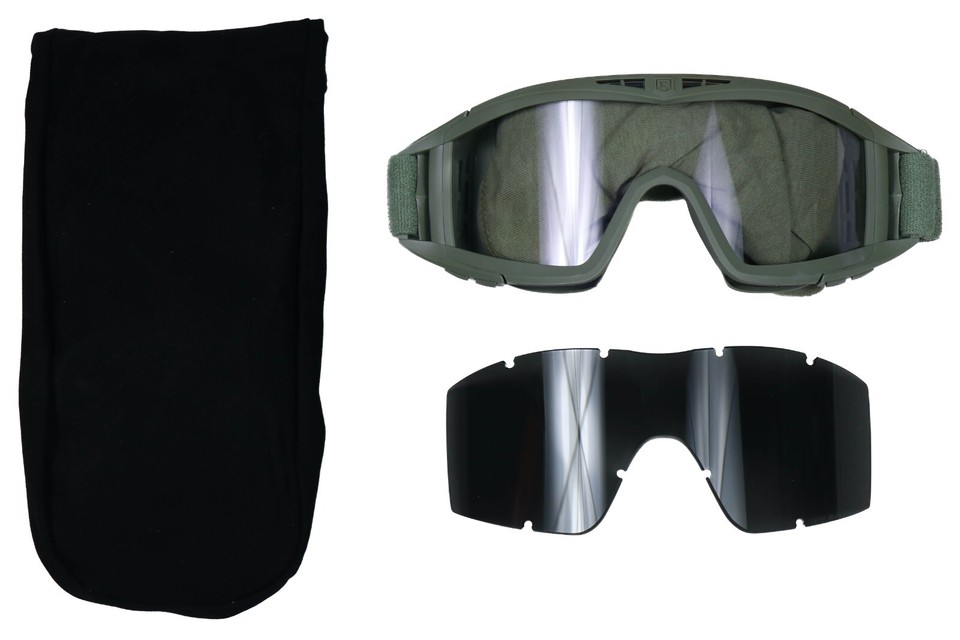 Revision ESS Ballistic Helmet Goggles Foliage Green APEL Desert Locust ...