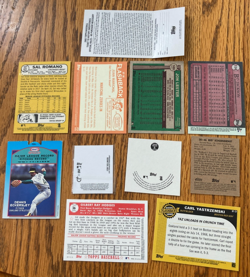 BASEBALL CARD LOT OF 11 HIGH GRADE INSERTS, SERIAL #'ED, FLASHBACKS ...