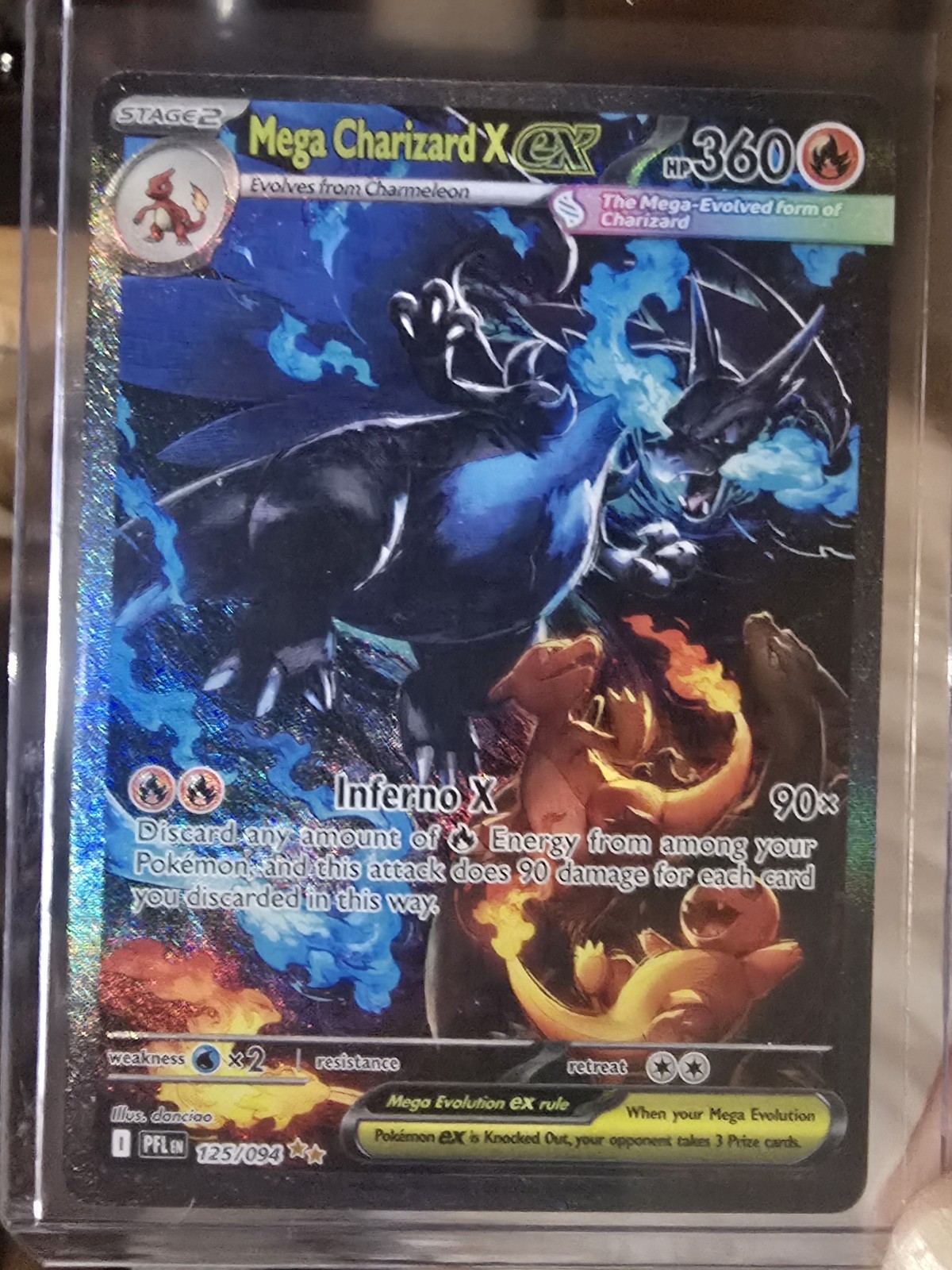 Mega Charizard X EX 125/94 ENGLISH SIR Phantasmal Flames NM Pack Fresh ...
