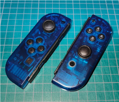 Nintendo Switch Custom Joycons Clear Blue Joy-Con Controller JOYCON ...