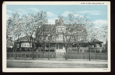 BPOE Elks Club Lodge Home Hazleton Pennsylvania Fraternity Postcard | eBay