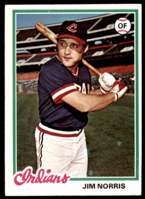 1978 TOPPS JIM NORRIS CLEVELAND INDIANS #484 (101) | eBay