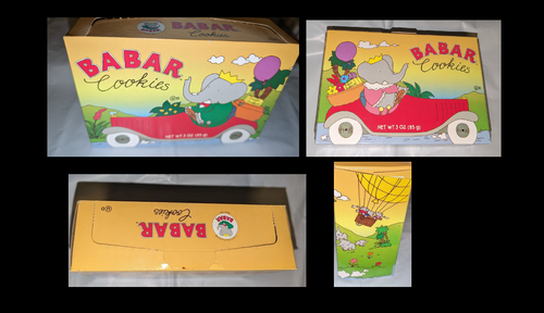 BABAR THE ELEPHANT COOKIES Vintage Rare HTF Sealed New Box 3oz ...