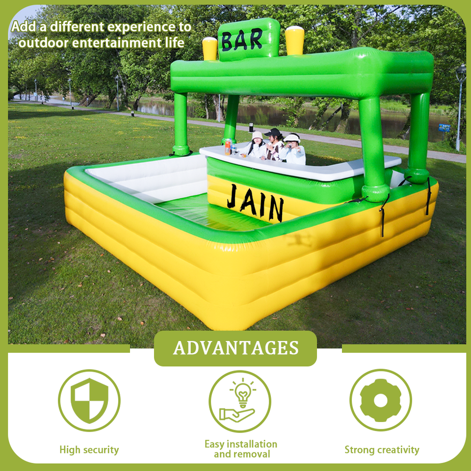 Inflatable Pool Bar Inflatable Pub House Blow Up Pool Bar for Party | eBay