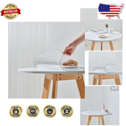 44-Inch Round PVC Table Protector - Heat Resistant & Easy to Clean | eBay