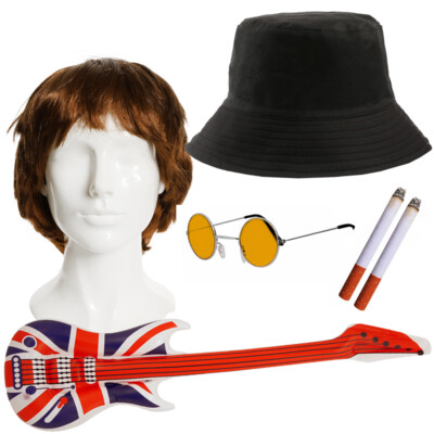 90S BRITISH ROCK STAR GALLAGHER COSTUME ICON FANCY DRESS FESTIVAL ...