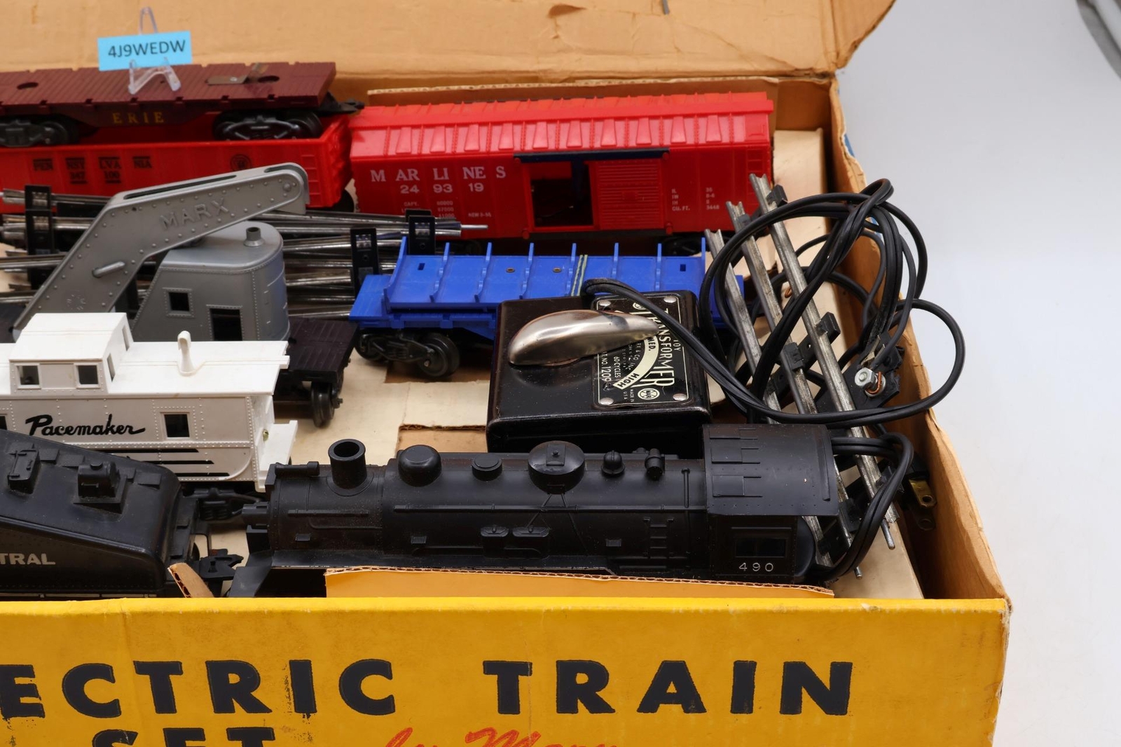 Complete 8 Unit Electrical Train Set 1950s-60s Louis Marx Vintage Toy ...