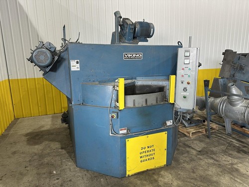 48" TABLE VIKING MODEL #4812CT CONTINUOUS SHOT BLAST PARTS CLEANING ...