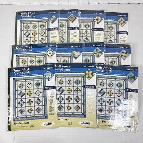 Vintage Mystic Blue Quilt Block of the Month (2005) – Months 2 through ...