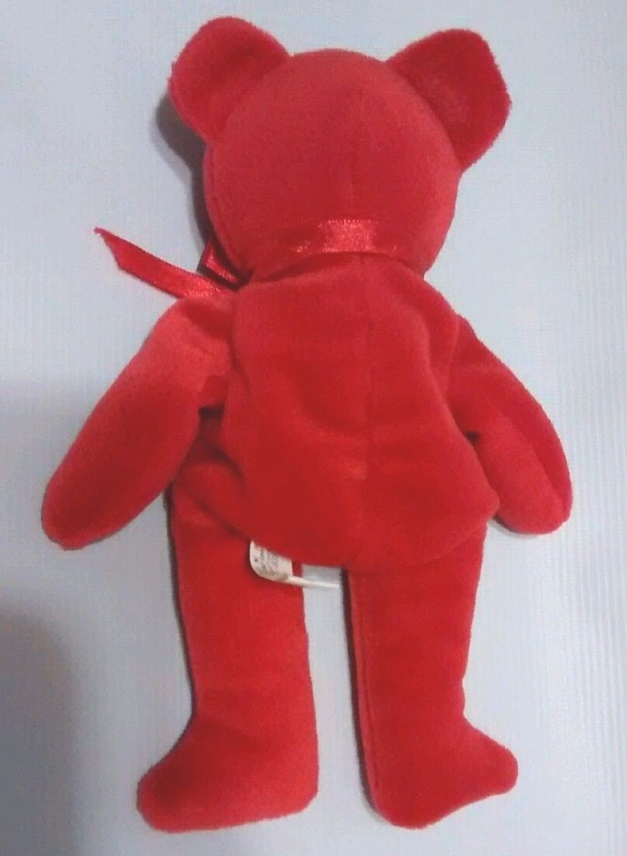 Union Pacific Railroad Plush Red Bean Bag Bear Stuffed Toy 8" Rare HTF ...