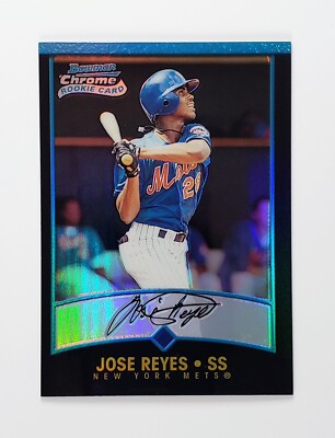 2001 Bowman Chrome #164 Jose Reyes Rookie Rc Refractor New York Mets ...