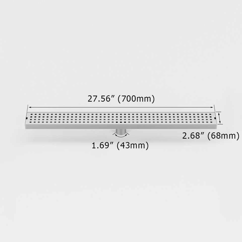 Invisible Linear Shower Floor Drain Square Rectangular Bathroom ...