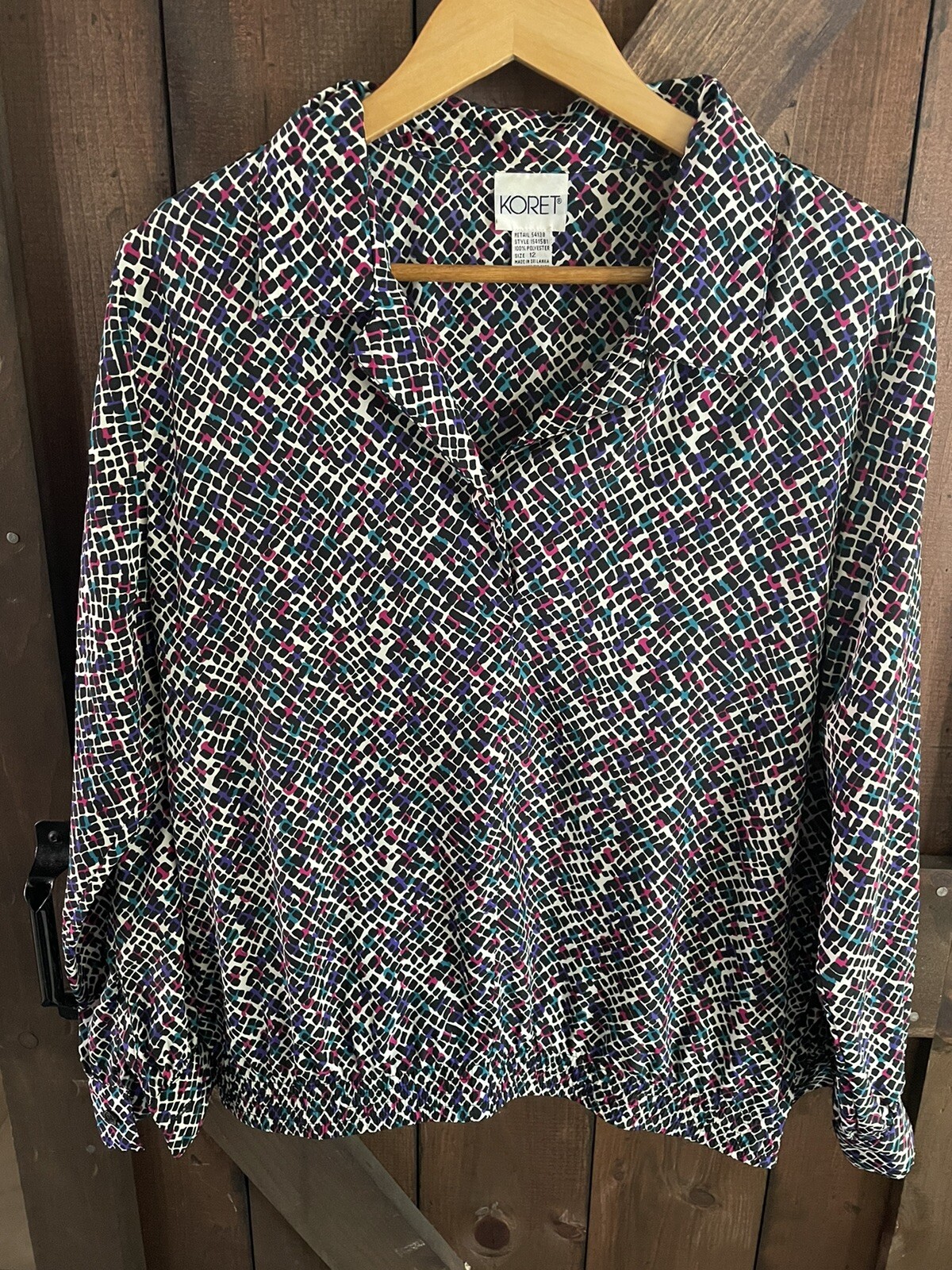 Vintage Koret 90s Blouse with Shoulder Pads - Gem