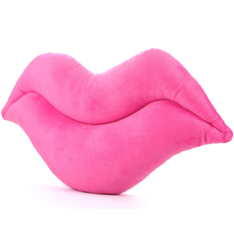 Beautiful Red Lip Pillow For Office And Home Decoration Plush Cushion ...