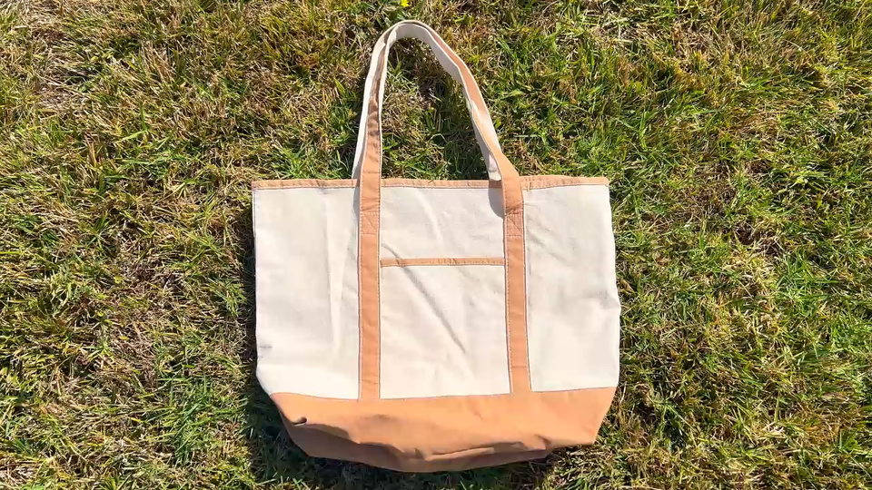 22" Extra Large Open Top Shopping Tote Grocery Bag with Outer Pocket | eBay