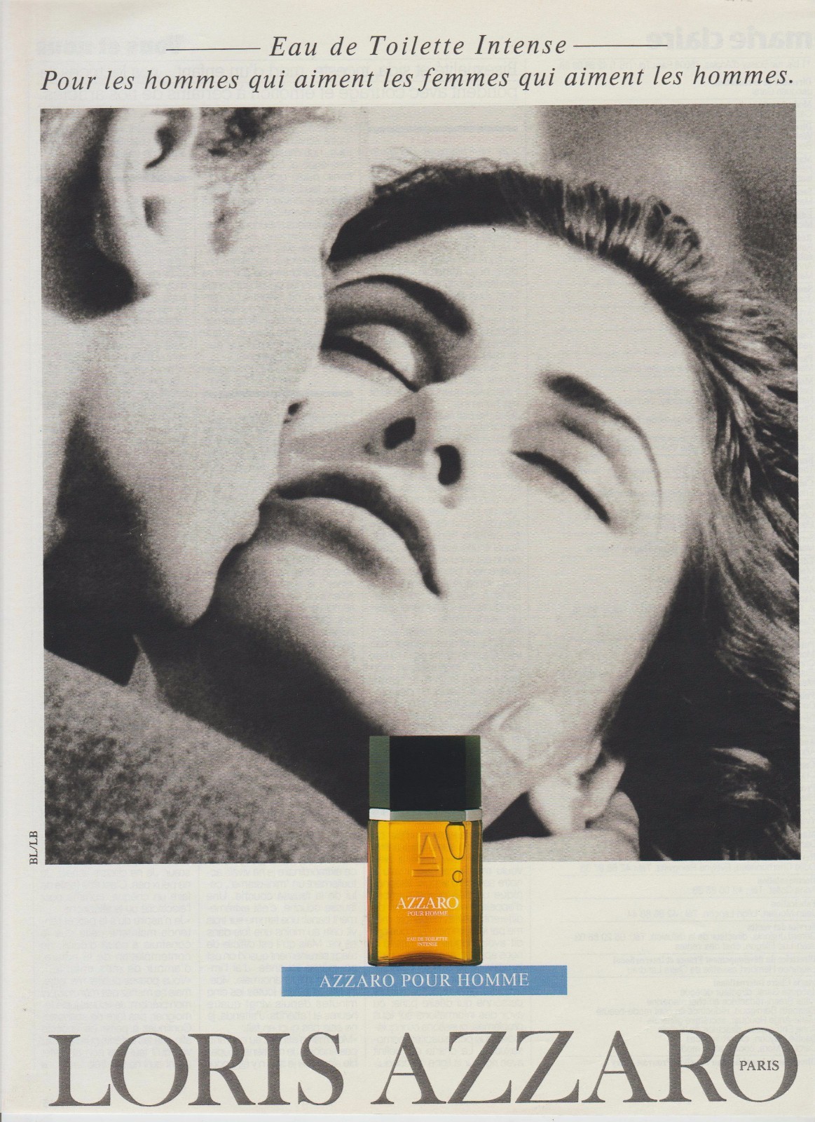 Publicité papier - advertising paper - Azzaro pour Homme de Loris ...