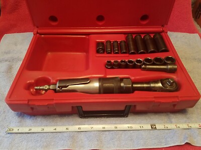 MAC TOOLS 3/8" DRIVE SAE IMPACT SOCKET SET 6 PT 18 PC IN CARRYING CASE ...
