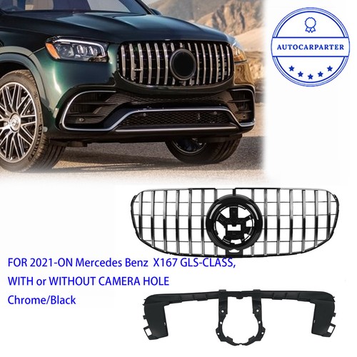 Front GT Grille For Mercedes Benz X167 GLS-CLASS 2020-2023 Chrome ...