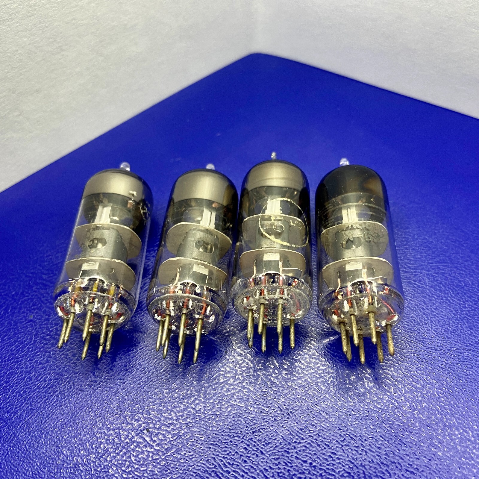 6J38P tube 4pcs (6CF6, 6DK6, 6DE6, 6BH6,EF19) New NOS BLACK ANODE ...