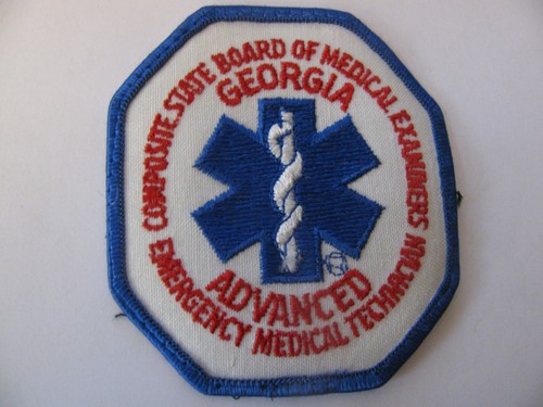 GEORGIA GA STATE BOARD OF MEDICAL EXAMINERS EMT EMS 3" PATCH IRON ON ...