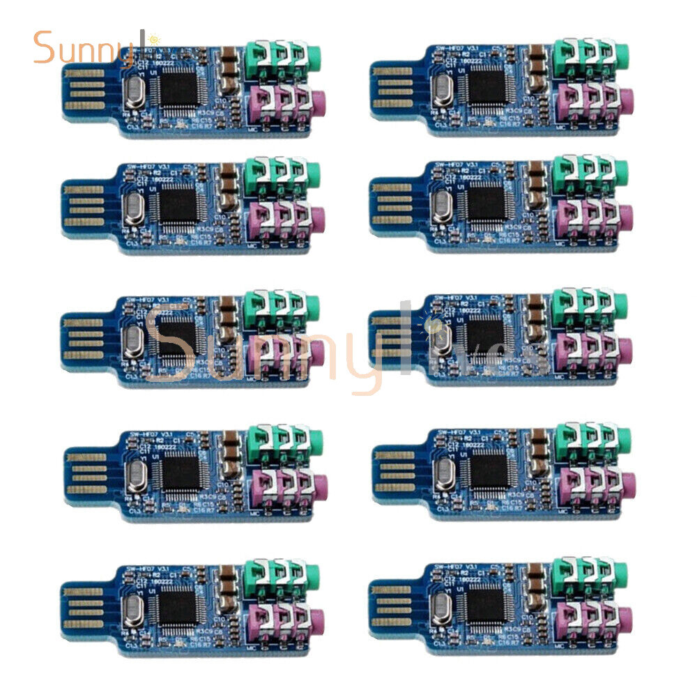 Usb Audio Adapter CM108 USB Sound Card Adapter - External Audio Module ...