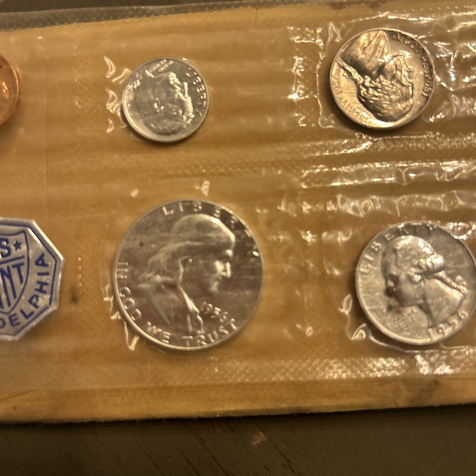 1956 Proof Set US Mint Silver Coins Uncirculated Coin Lot Original ...