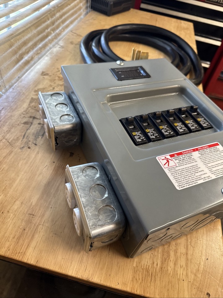 50 AMP AC Power Distro Panel Breakout Box 120V Live Sound Stage RV | eBay