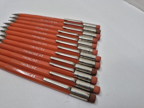 Scripto Thinline Mechanical Pencil P400 - Box Of 12 - (Orange) NOS Rare ...