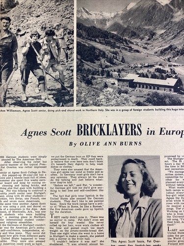 Atlanta GA Print Ad 1949 AJC Agnes Scott Decatur Pat Overton Ann ...