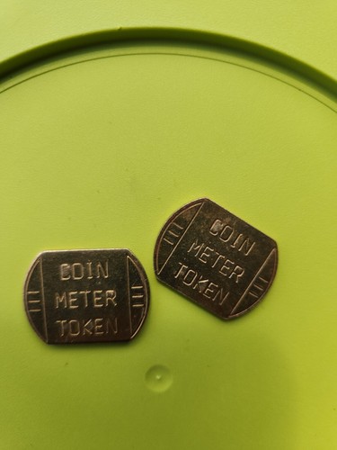 Lot Of 2 Vintage Brass Coin Meter Tokens 111 Coins | eBay