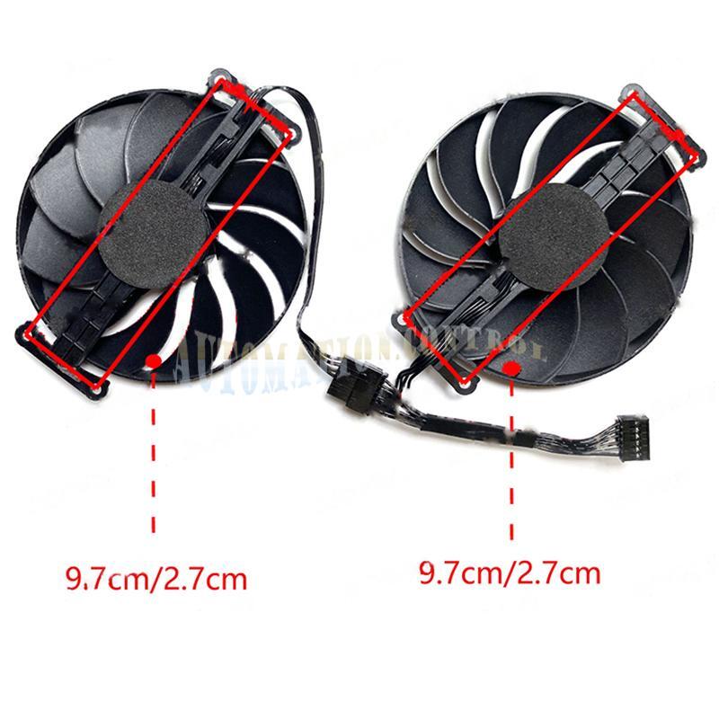 2 fans/Set For ASUS RTX4060 4060ti 4070 DUAL OC Graphics Card Cooling ...