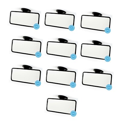 10x 12x5cm UNIVERSAL CAR INTERIOR SUCTION SMALL REAR VIEW MIRROR ...
