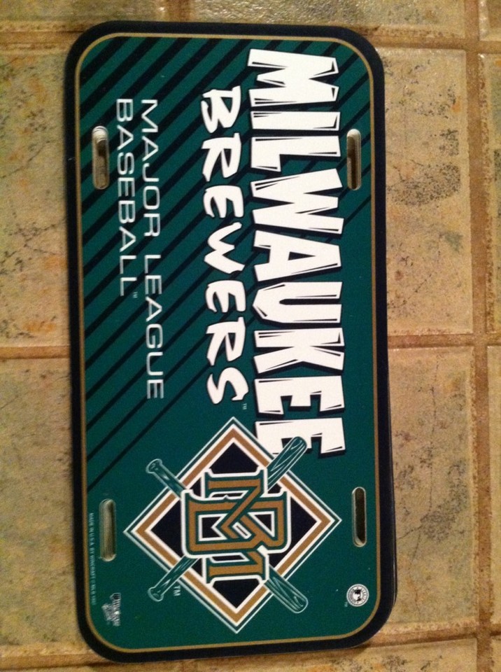 Milwaukee Brewers Plastic License Plate | eBay
