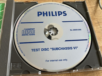 Philips Test Disc Test Disc "SUBCHASSIS VI" for cd players orginal! | eBay