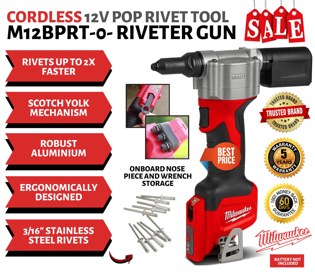 Cordless Pop Rivet Gun